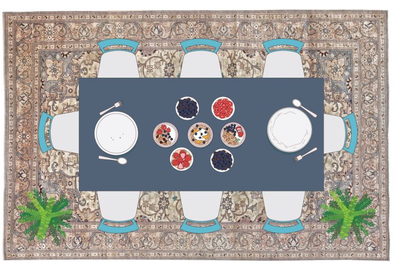 Why adding a rug under dining table sets is a MUST – Hasan's Rugs Blog
