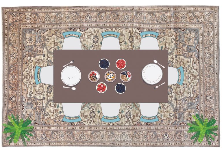 Why adding a rug under dining table sets is a MUST – Hasan's Rugs Blog